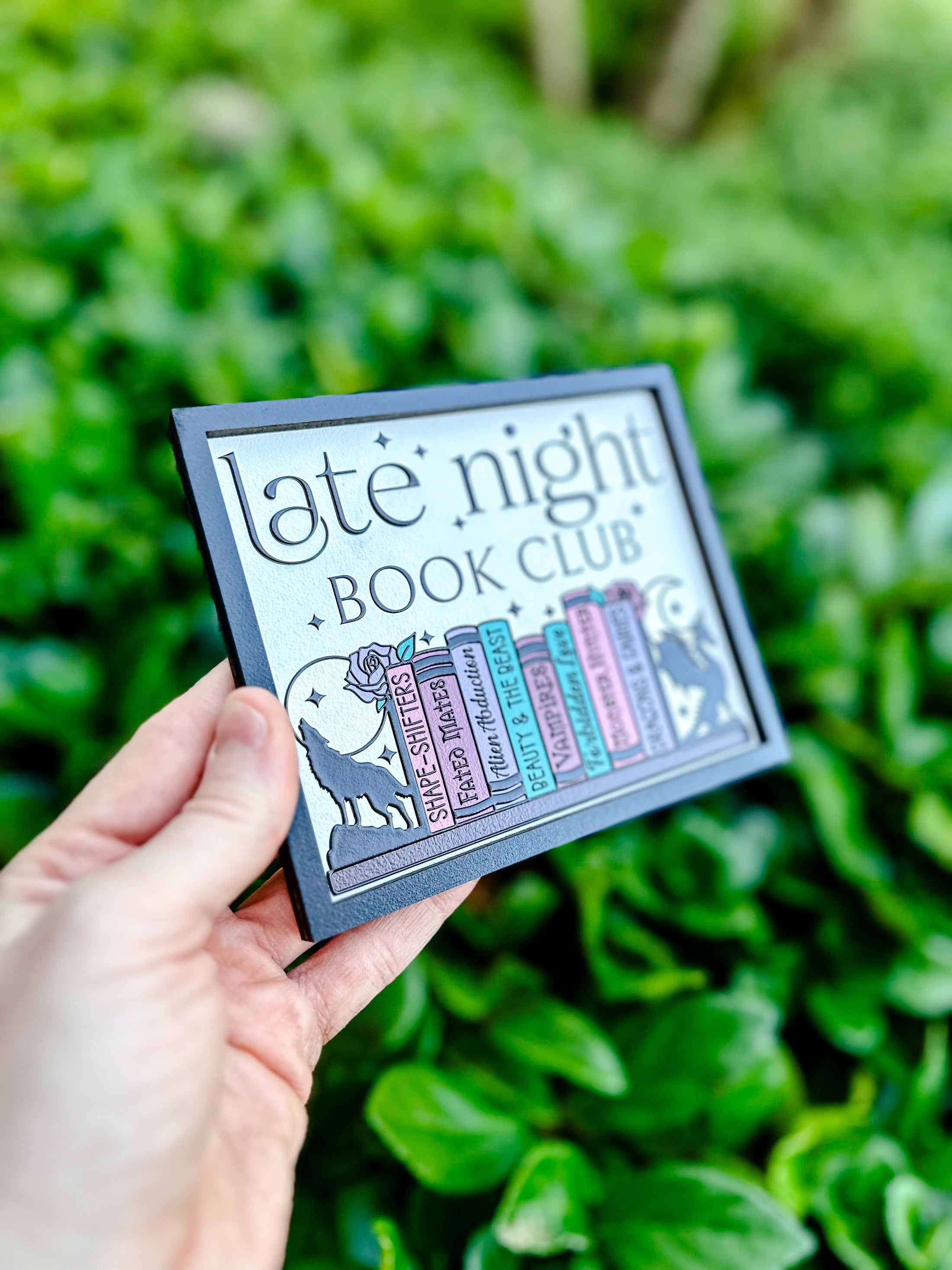 Late Night Book Club Shelf Sign – firedrakeartistry