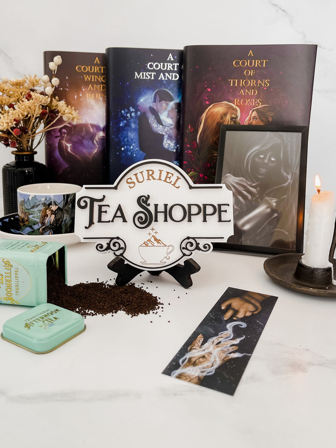 The Suriel Tea Shoppe Sign – firedrakeartistry